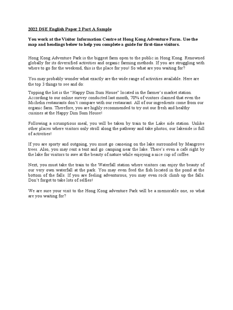 2022 Paper 2 Part A Sample | PDF