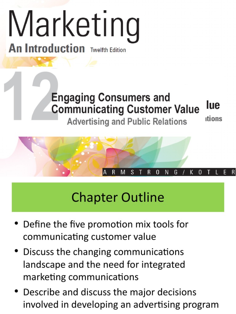 Chapter 12 - Communicating Customer Value-Advertising and Public ...