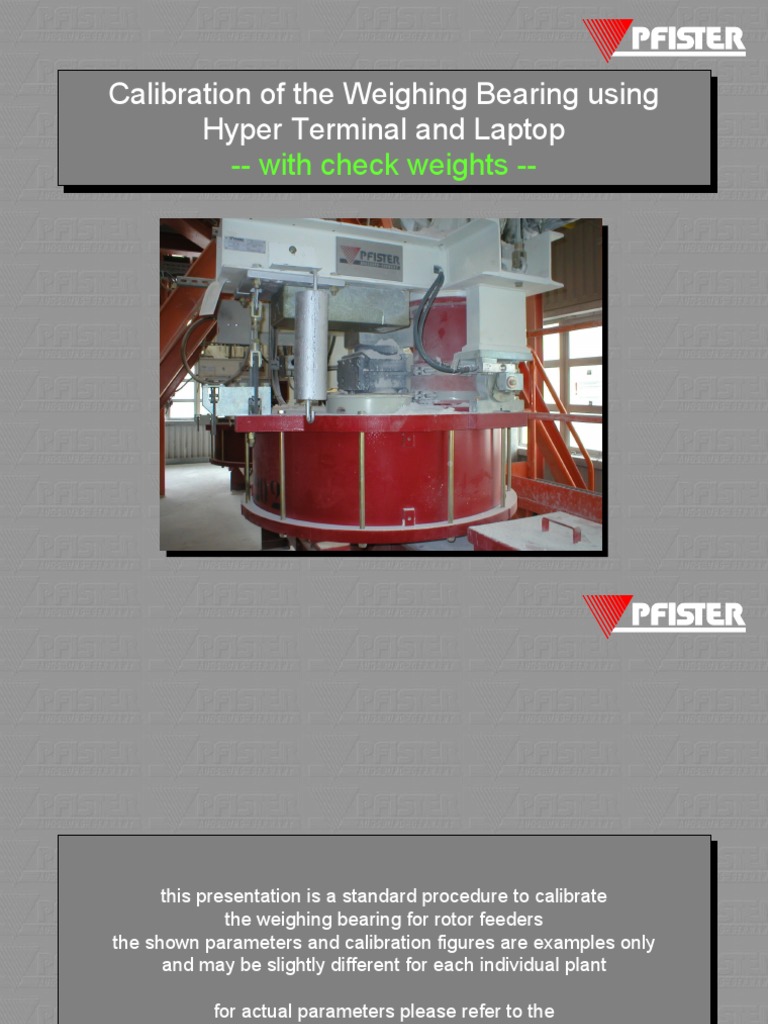 Cal Bearing With Weight HT | PDF | Calibration | Parameter (Computer Programming)