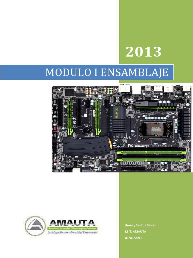 Manual de Ensamblaje de Pcs - Compress | PDF | Memoria de acceso aleatorio | Disco duro