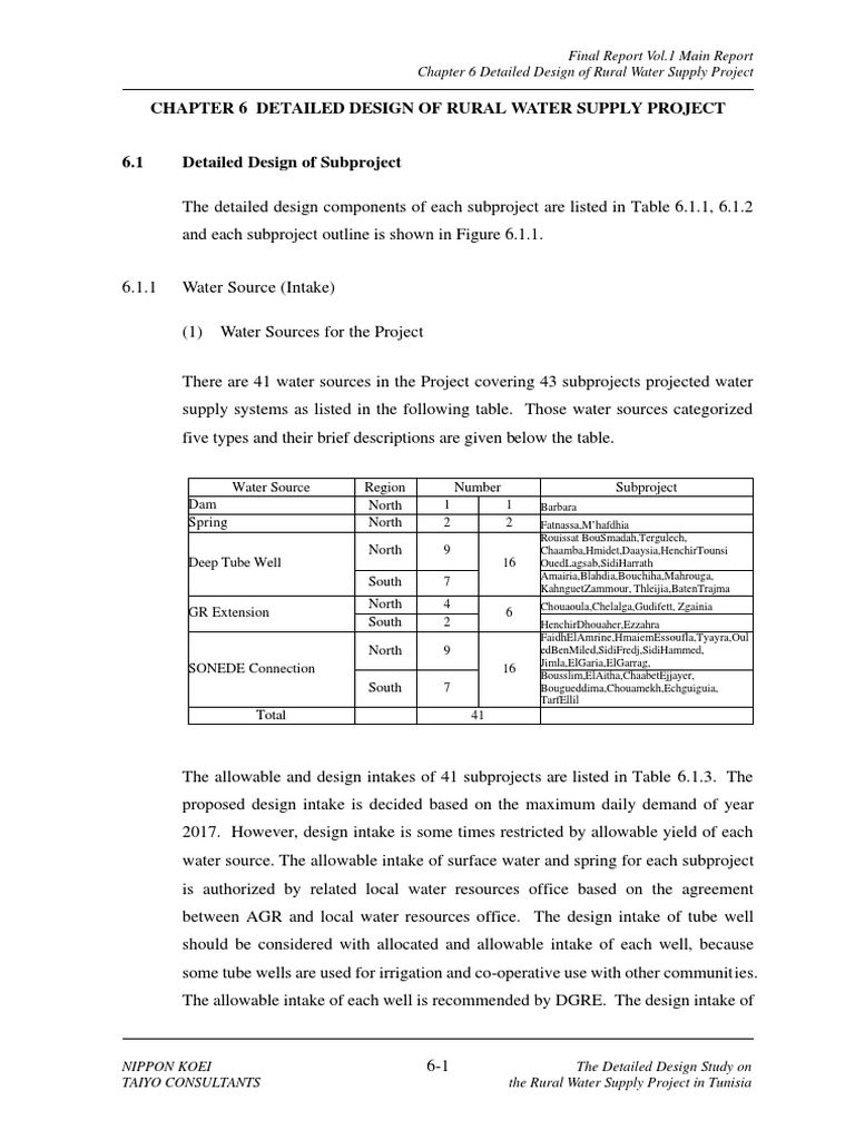 Design of Rural Water Supply | PDF | Bleach | Pipe (Fluid Conveyance)