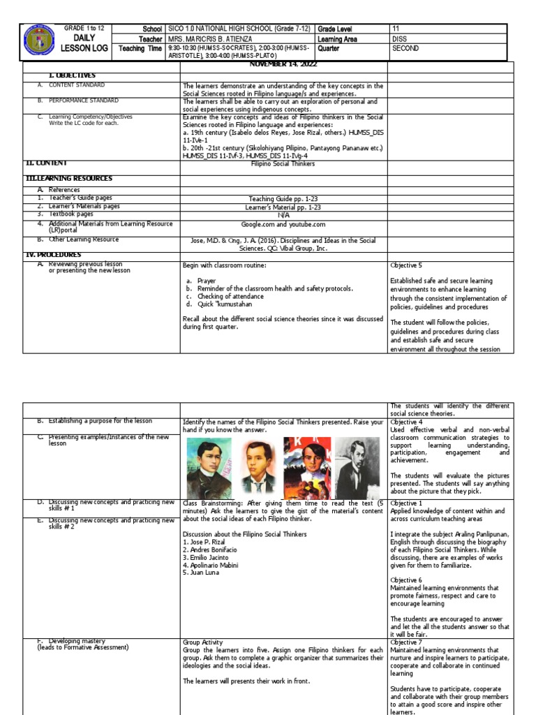 DISS Week 1 Nov7 11 2022 | PDF | Teaching Method | Learning