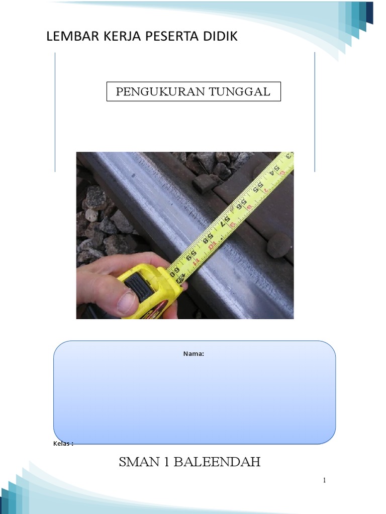 RPP Pengukuran Tunggal | PDF