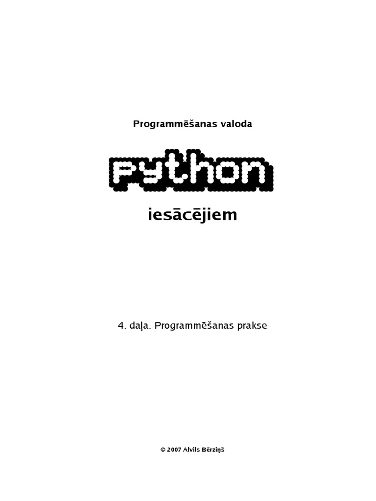 Gramata Python 3 | PDF