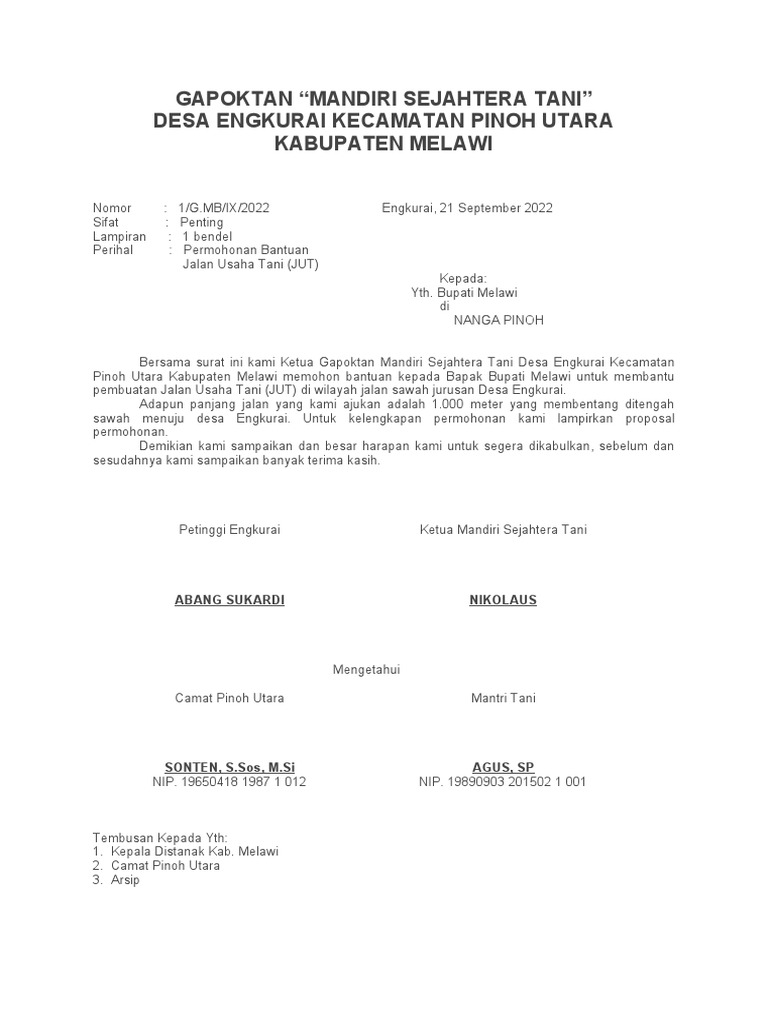 Proposal Mandiri Sejahtera Tani | PDF