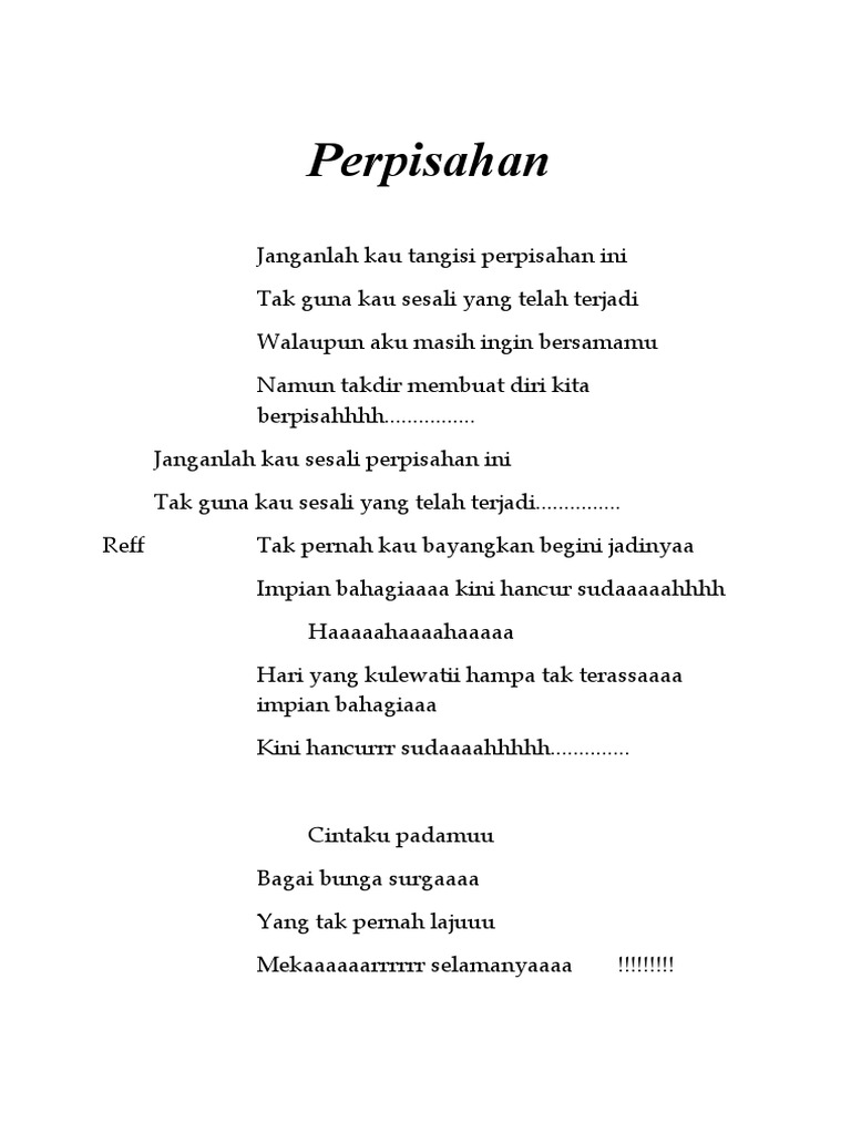 Lagu Perpisahan Kkn Pdf