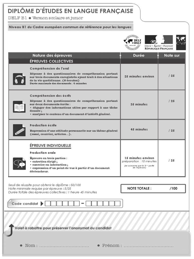 Expression Oral Delf b1 | PDF