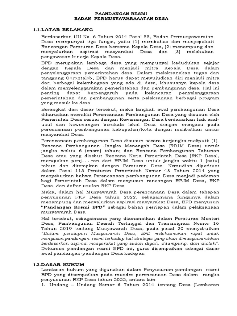 Pandangan BPD | PDF