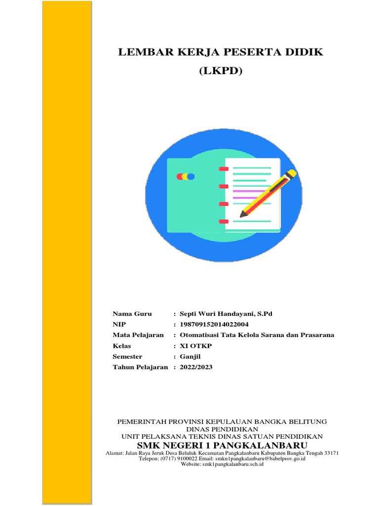 LKPD - OTK Sarpras - Supervisi Pengawas | PDF