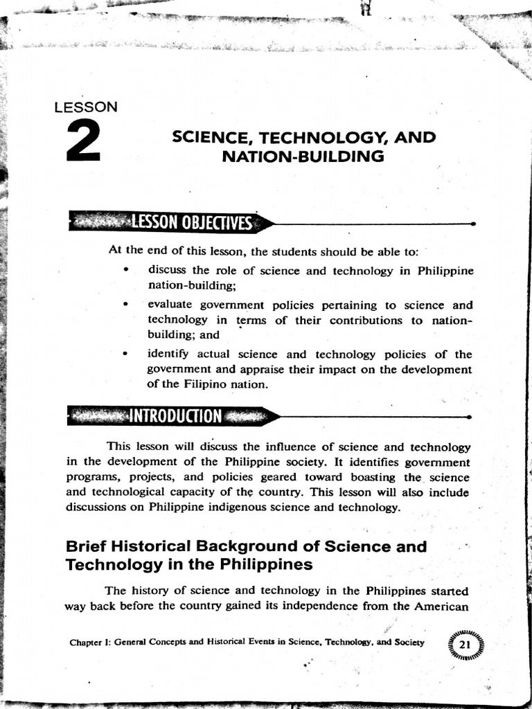 Handout 2.1 Science, Technology, and Nation Building | PDF