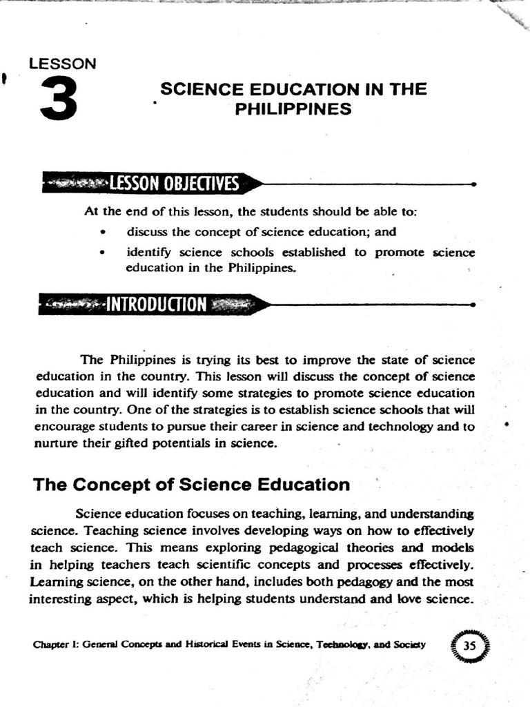 Handout 2.2 Science Education in The Philippines | PDF