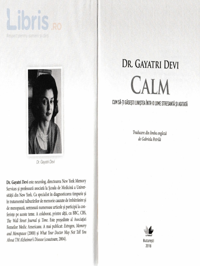 Calm. Cum Sa-Ti Gasesti Linistea Intr-O Lume Stresanta Si Agitata ...