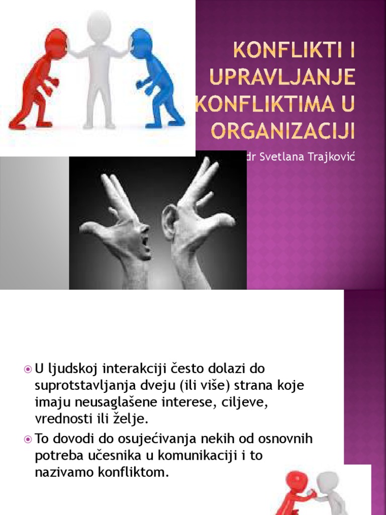 Ix - Konflikti I Upravljanje Konfliktima U Organizaciji | PDF