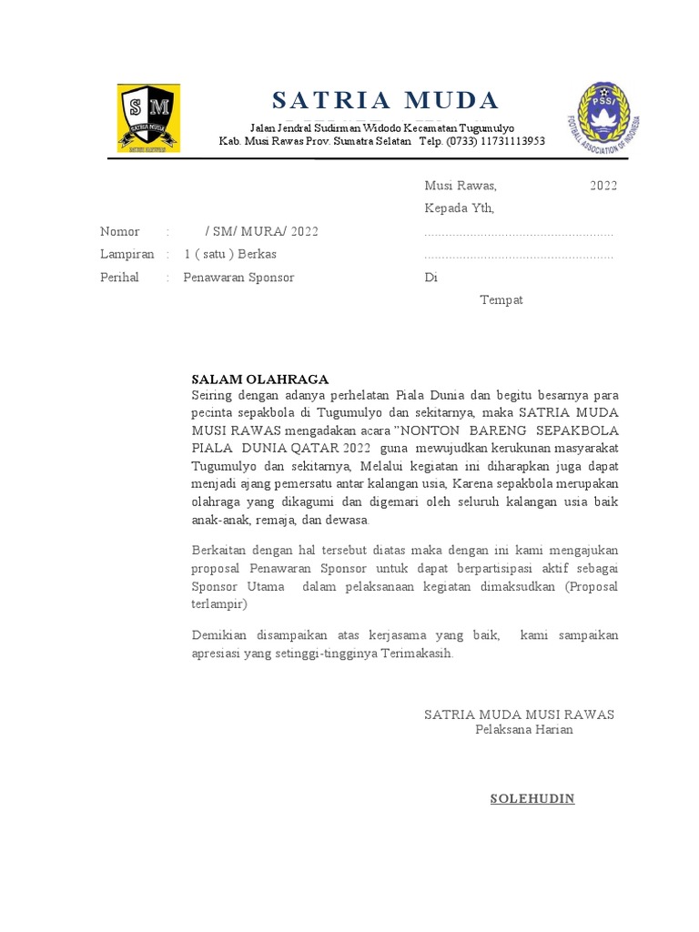 Proposal Nobar Pildun 22 | PDF