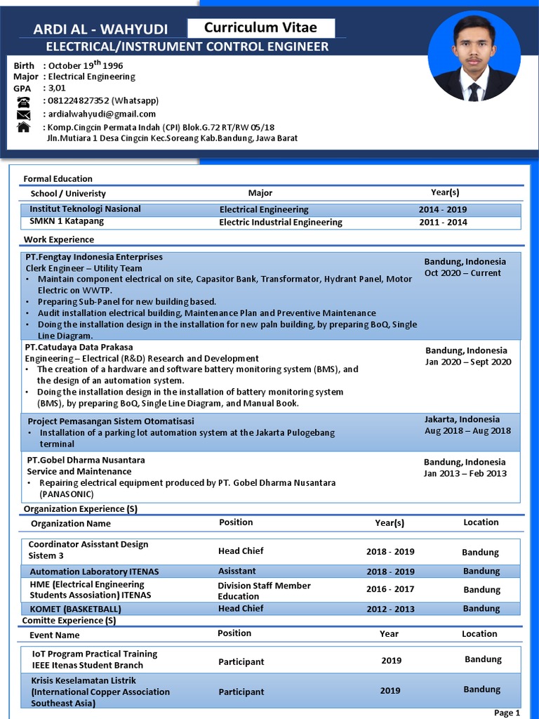 CV Ardi Al Wahyudi | PDF