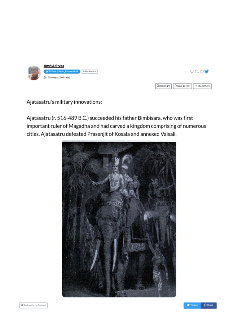 Ajatshatru Rathamusala | PDF | Chariot