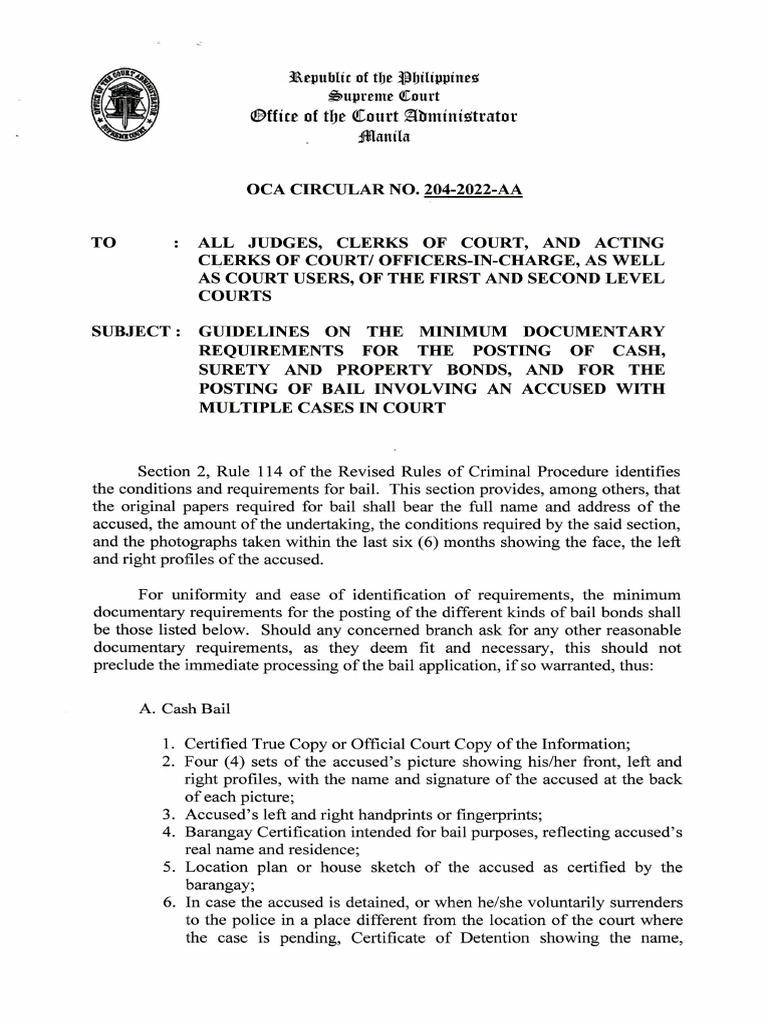 OCA Circular No. 204-2022-AA | PDF