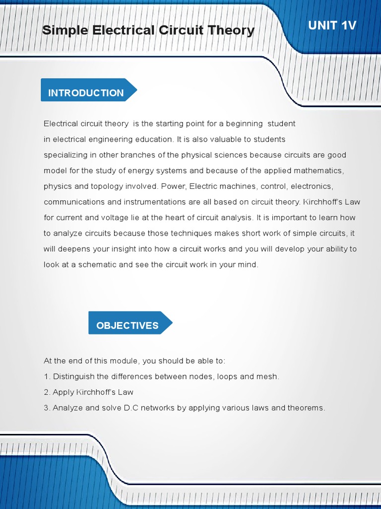 Unit 04 of Fundamental Electrical Circuits | PDF | Electrical Network ...