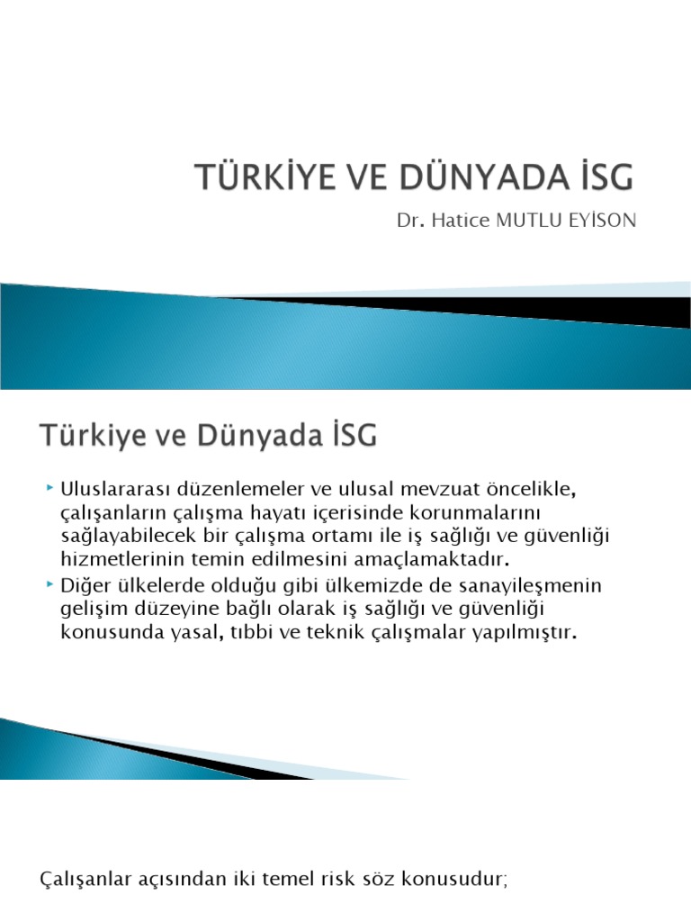 1.hafta-AA-türkiye Dünyada Isg | PDF