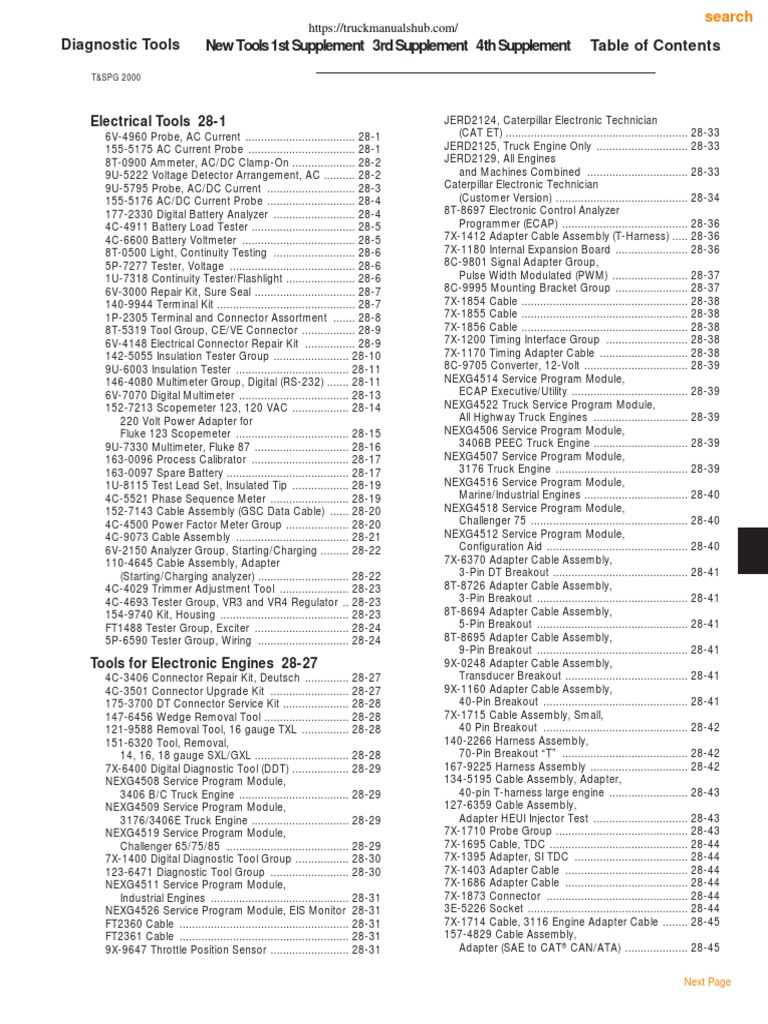 Caterpillar Diagnostic Tools - PDF Catalog | PDF | Alternating Current ...