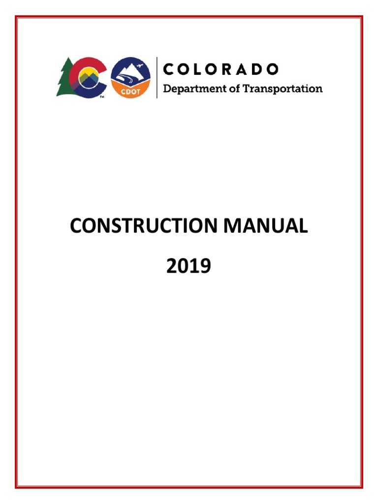 Construction Manual | PDF | Specification (Technical Standard ...