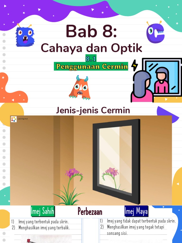 Nota Bab 8 Cahaya Dan Optik | PDF