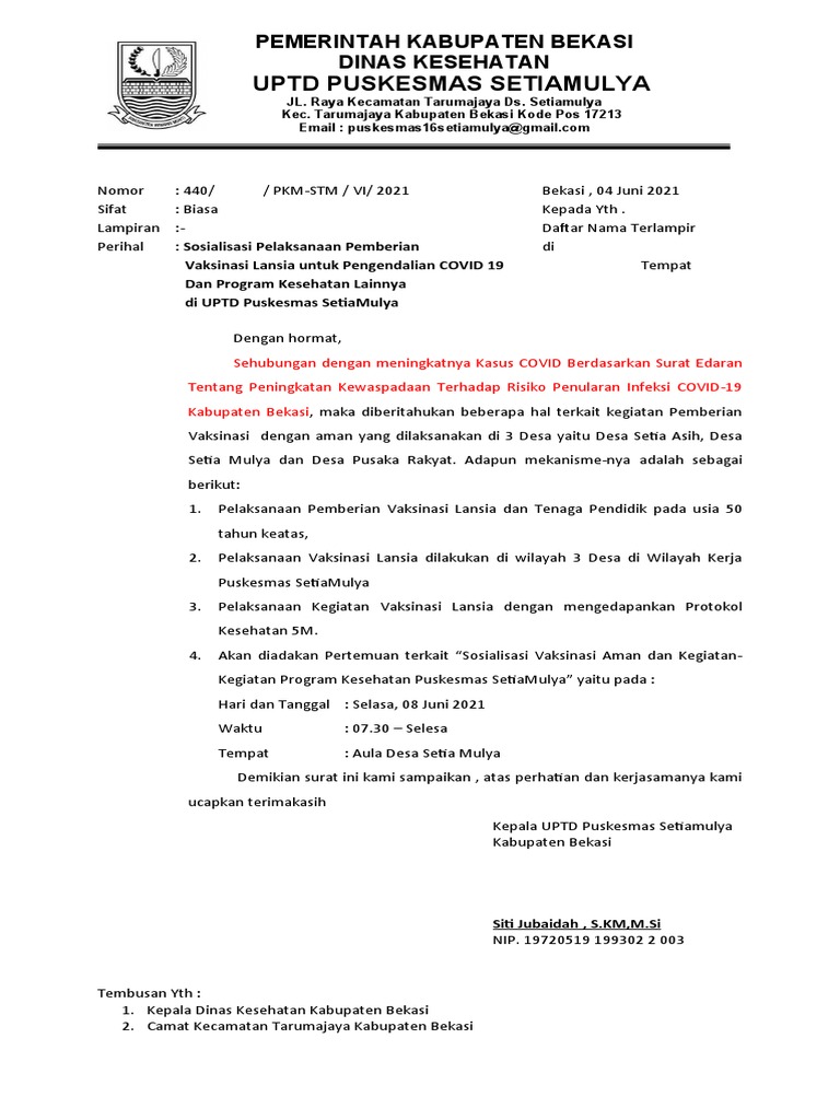 Surat Undangan Pertemuan Pdf