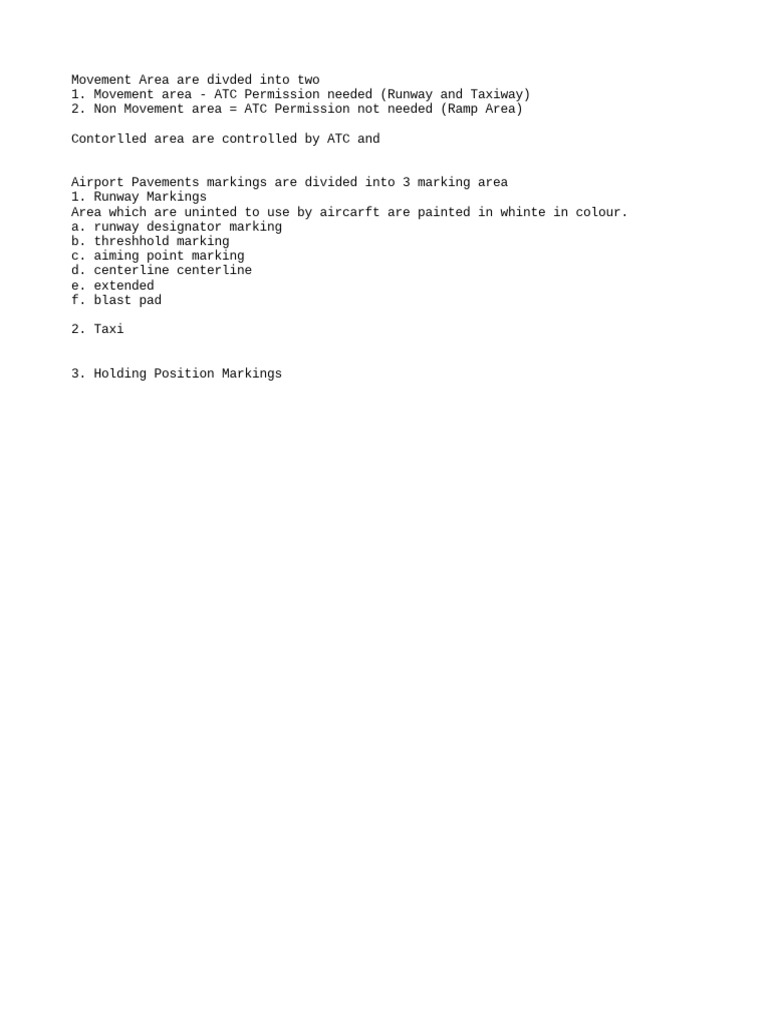 Airside Marking | PDF