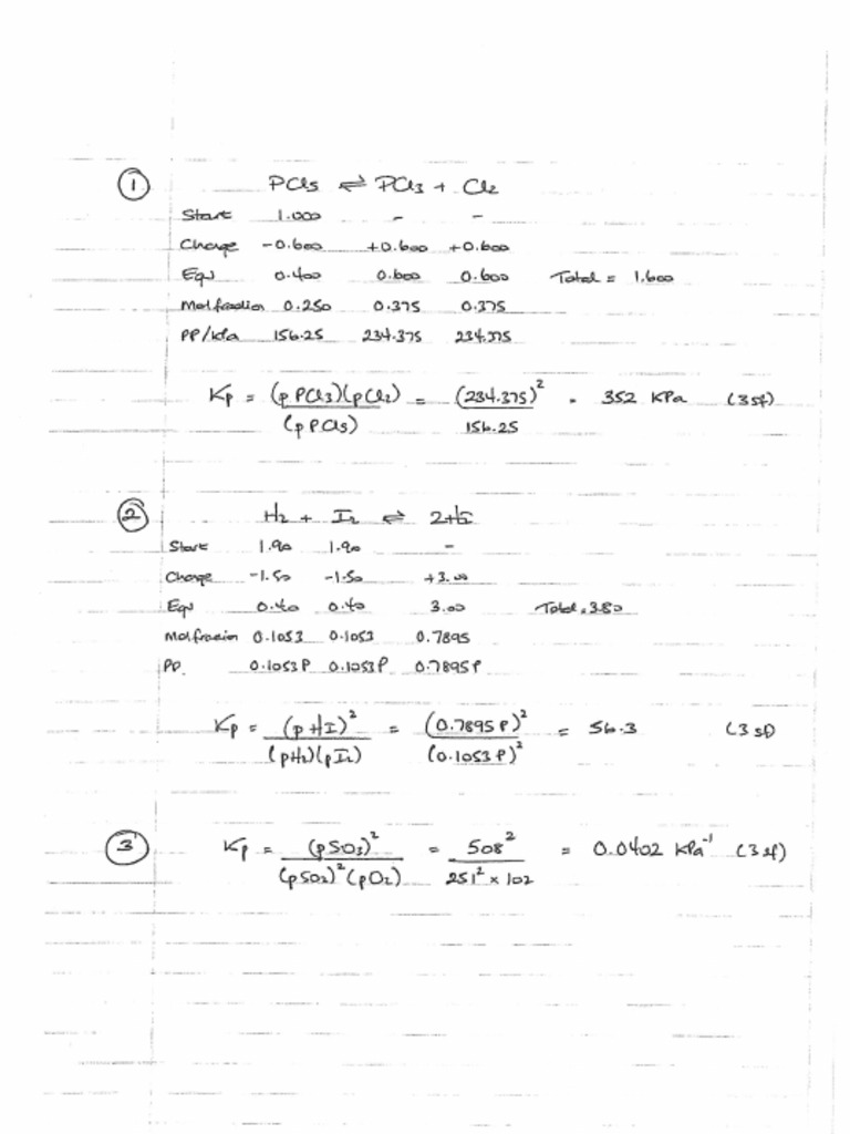 Chemsheets A2 1080 KP Problems ANS | PDF