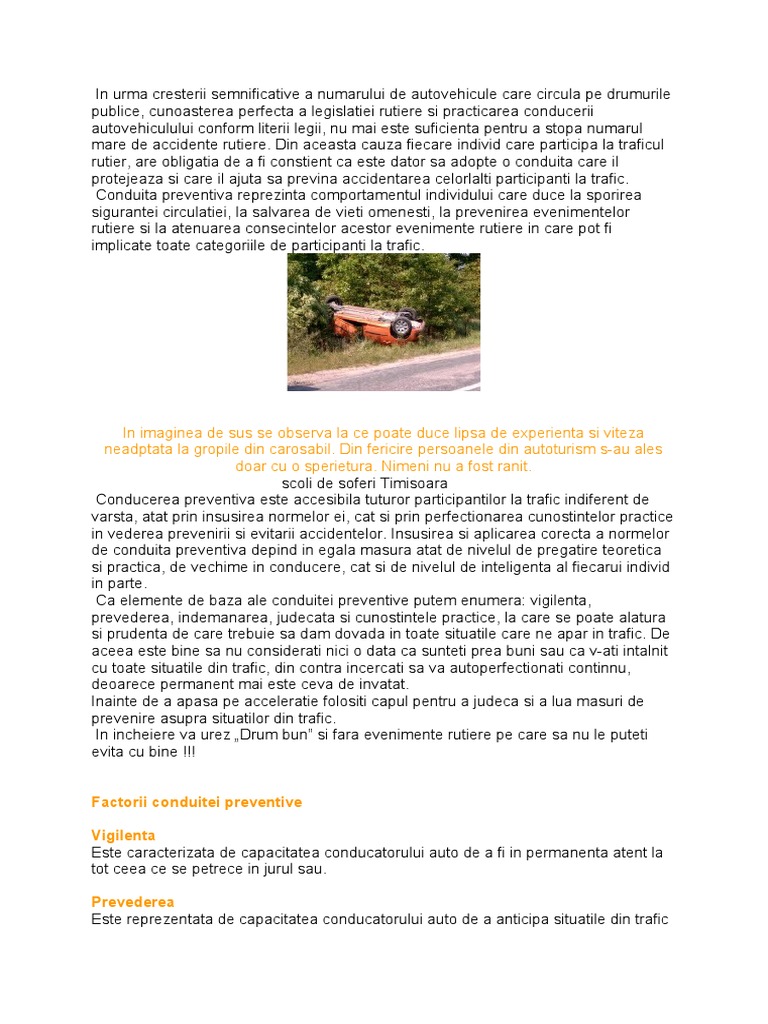 Conduita Preventiva | PDF