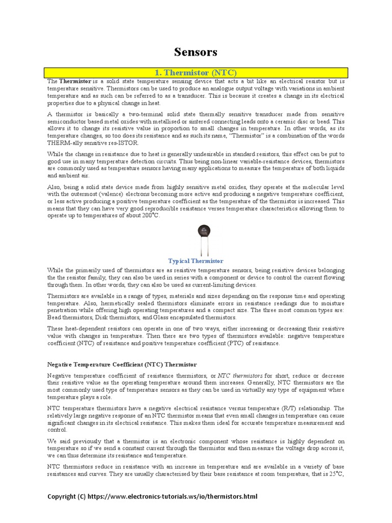 IR Sensors | PDF | Infrared | Electrical Resistance And Conductance