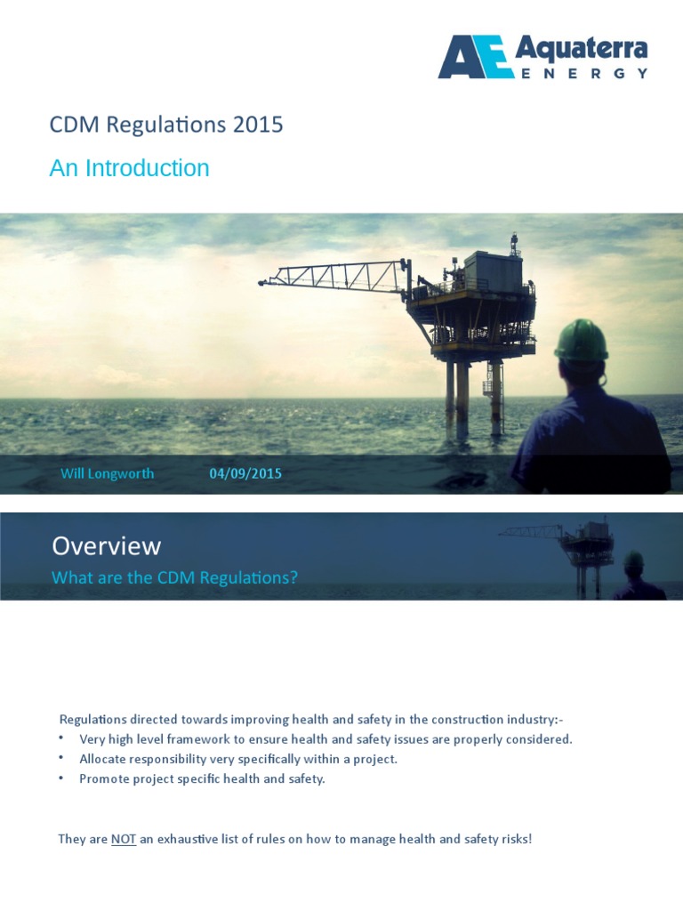 CDM Regulations 2015-01 | PDF | Safety