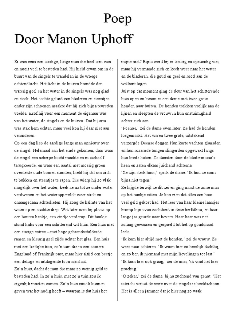 Poep - Manon Uphoff-3 | PDF