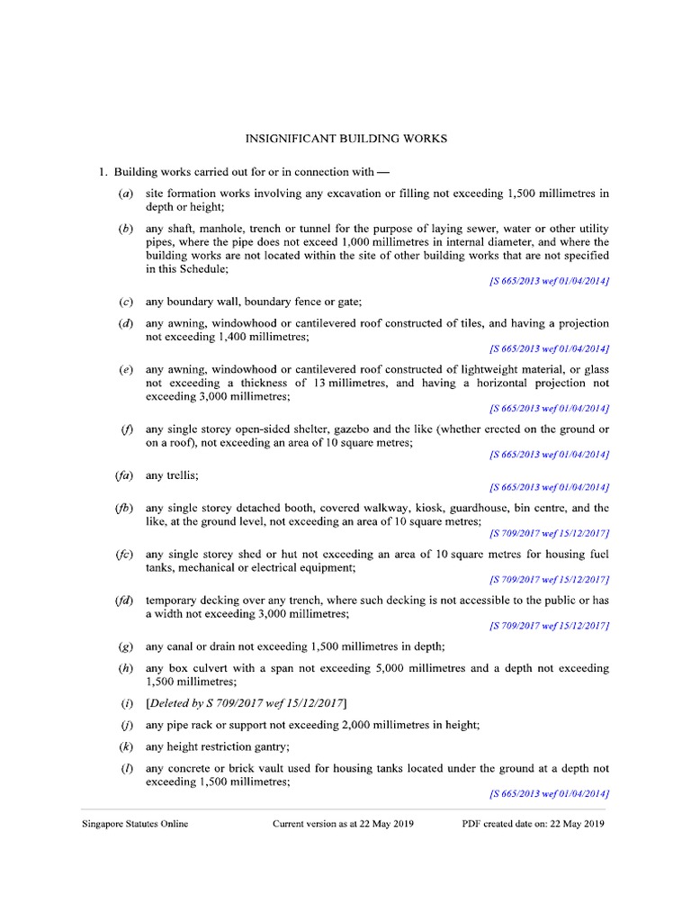 Insignificant Building Works | PDF