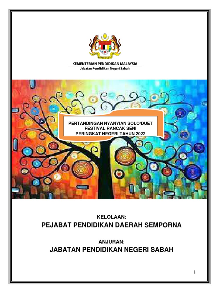Kertas Konsep Nyanyian Solo Duet Duo 2022 | PDF