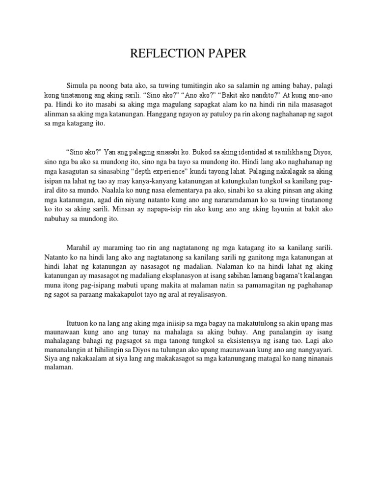 Reflection Paper | PDF