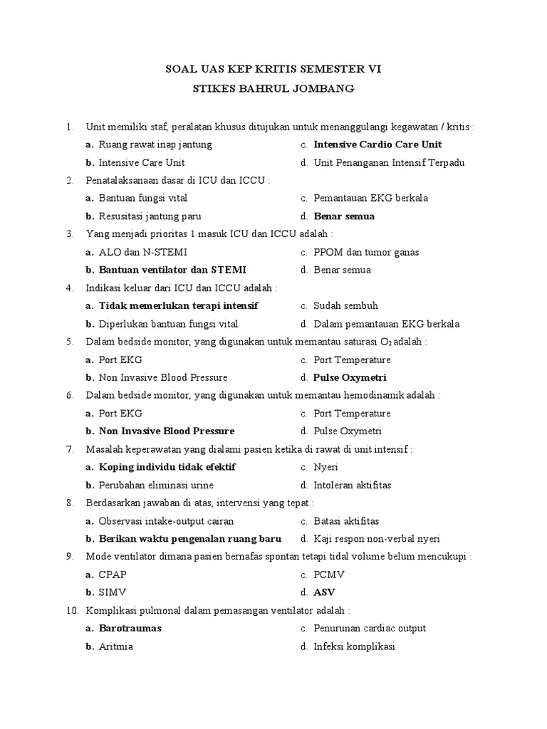 Soal Uas Kritis | PDF