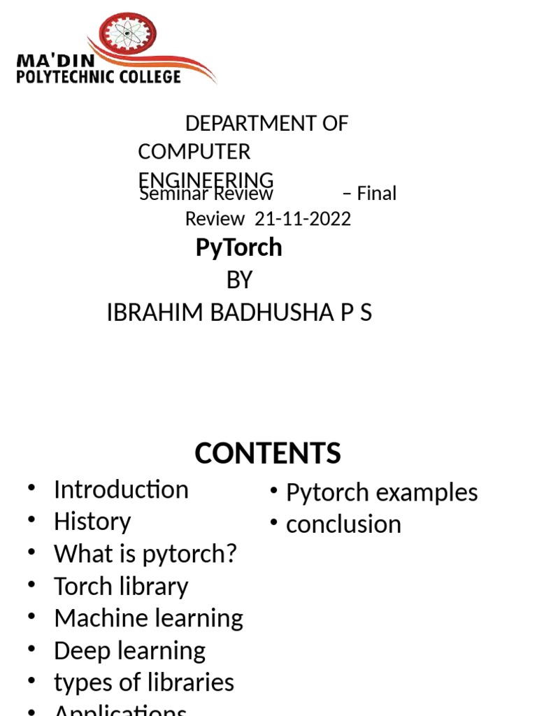 An In-Depth Review of PyTorch: Exploring its History, Features ...