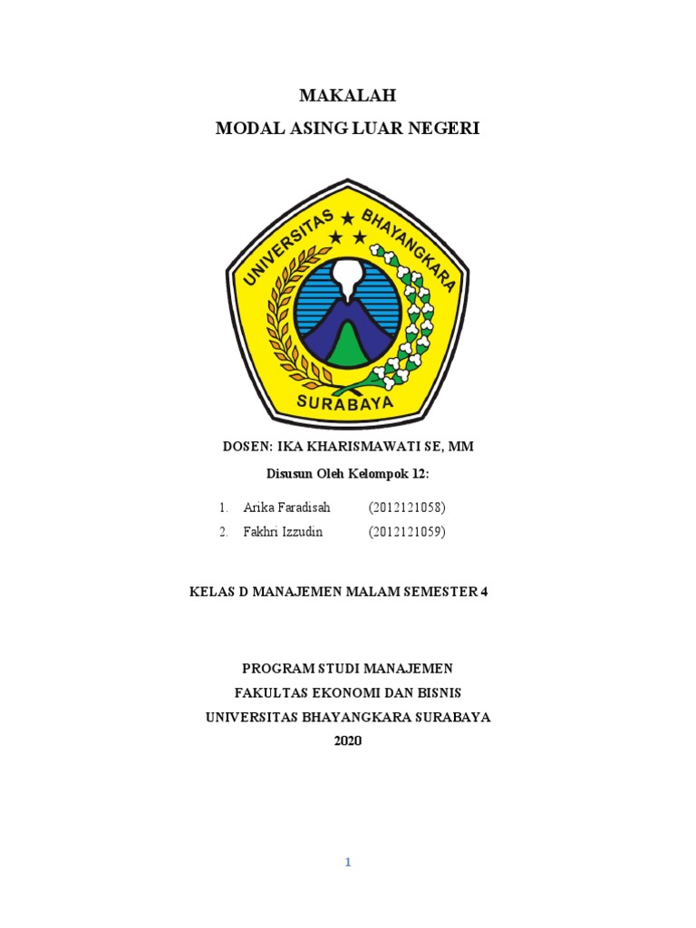 Modal Asing dan Pembangunan Indonesia | PDF