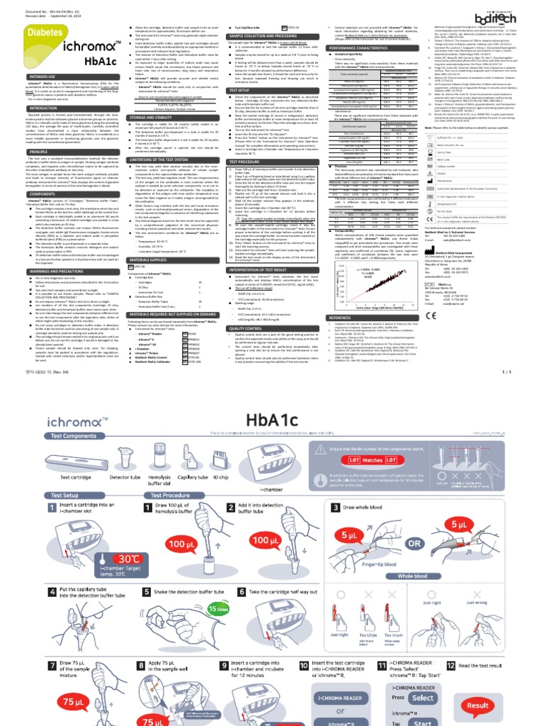 HbA1c Insert | PDF | Glycated Hemoglobin | Clinical Medicine