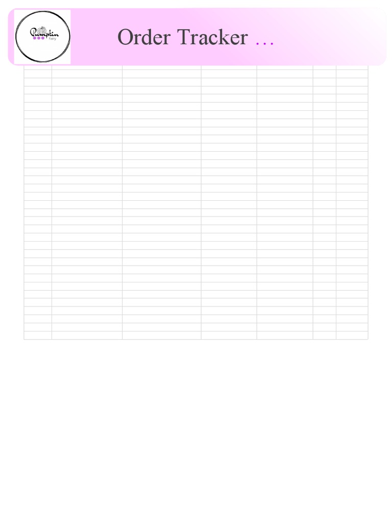 Order Tracker | PDF