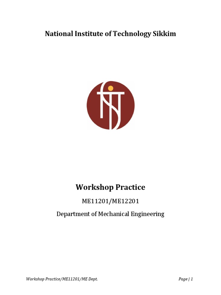 Chapter 1 Introduction To Mechanical Workshop Pdf Safety Machining