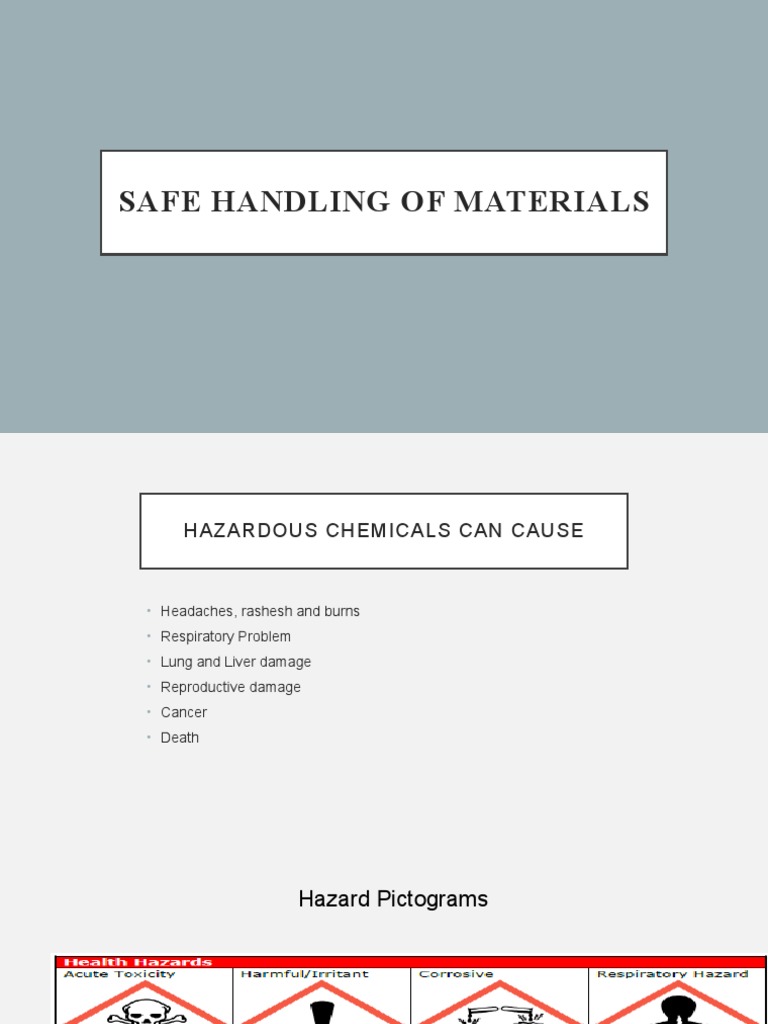 Raw Material Safe Handling | PDF Raw Material Safe Handling | PDF