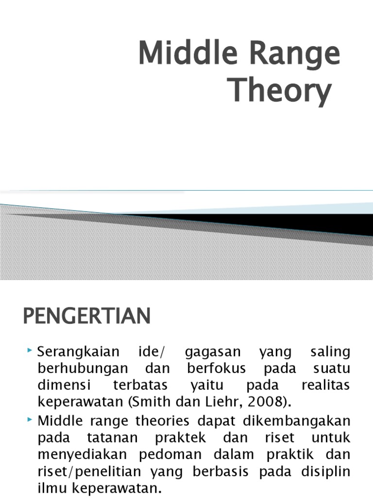 Middle Range Theory | PDF