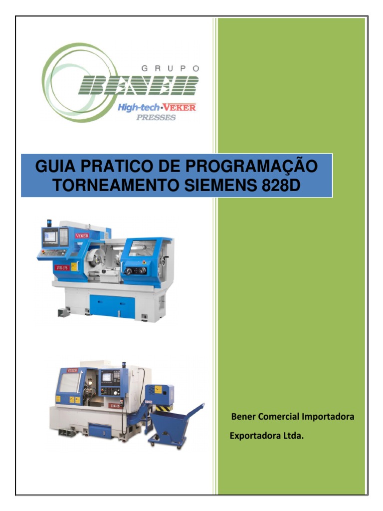 Guia prático de programação CNC para torneamento Siemens 828D | PDF