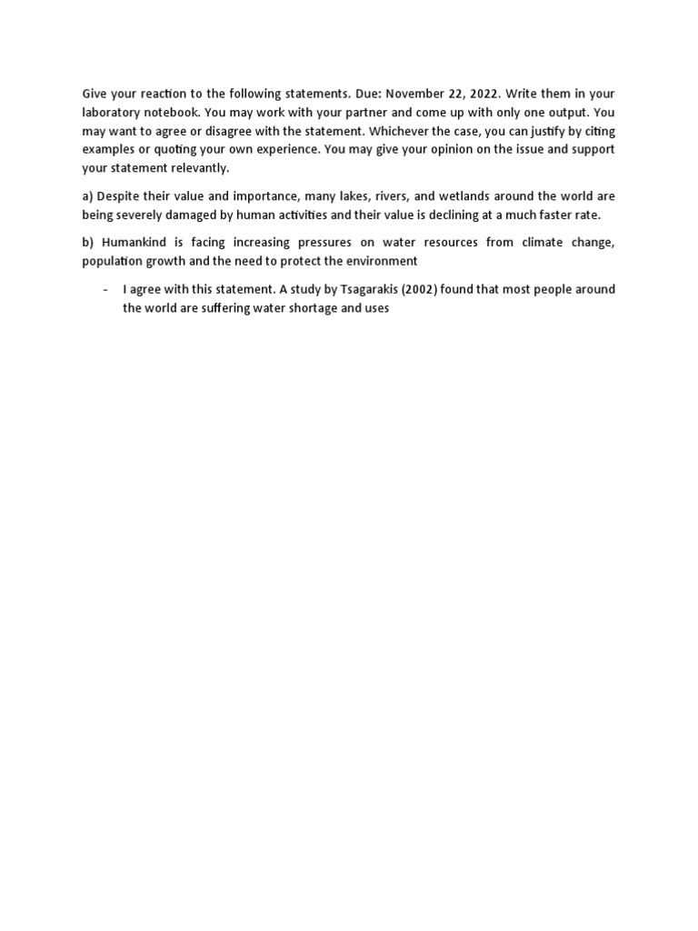 Water Resource Challenges and Opinions | PDF