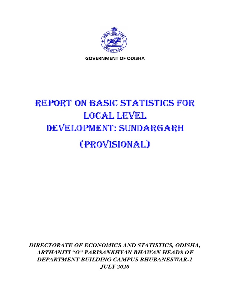 BSLLD Report Sundargarh Final | PDF