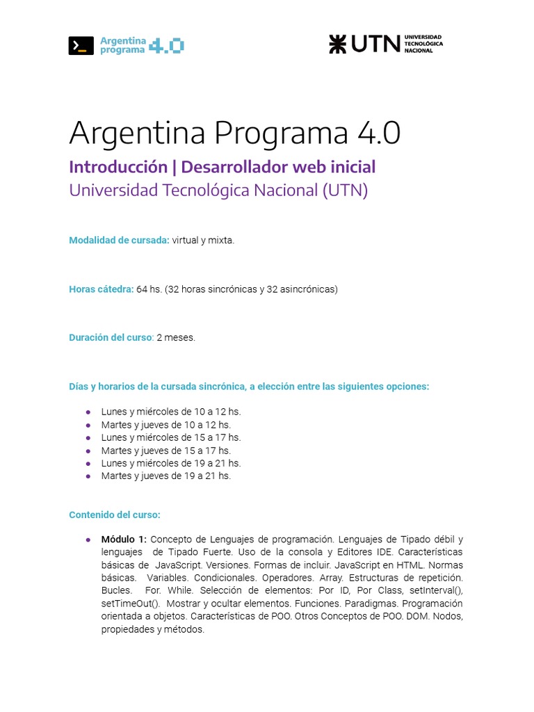 Ok. Introduccion Desarrollador Web Inicial - Universidad Tecnologica ... Ok. Introduccion Desarrollador Web Inicial - Universidad Tecnologica ...