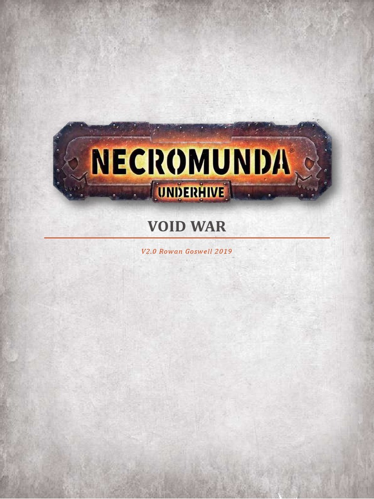Necromunda - Void War v2.0 | PDF