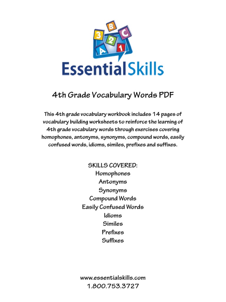 Vocabulary Builder Grade 4 | PDF